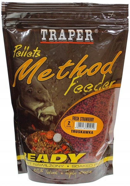 TRAPER Method Feeder Ready Pellets Truskawka 2mm - 10621592379 - oficjalne archiwum Allegro