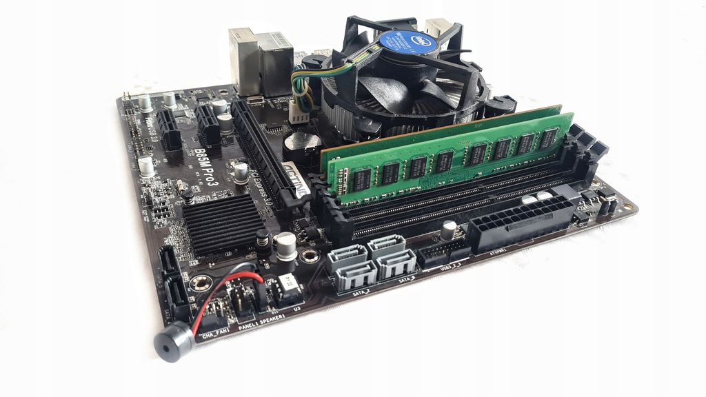 PŁYTA GŁÓWNA MICRO ATX ASROCK B85M PRO3 + CORE i5-4590 + 4GB ...