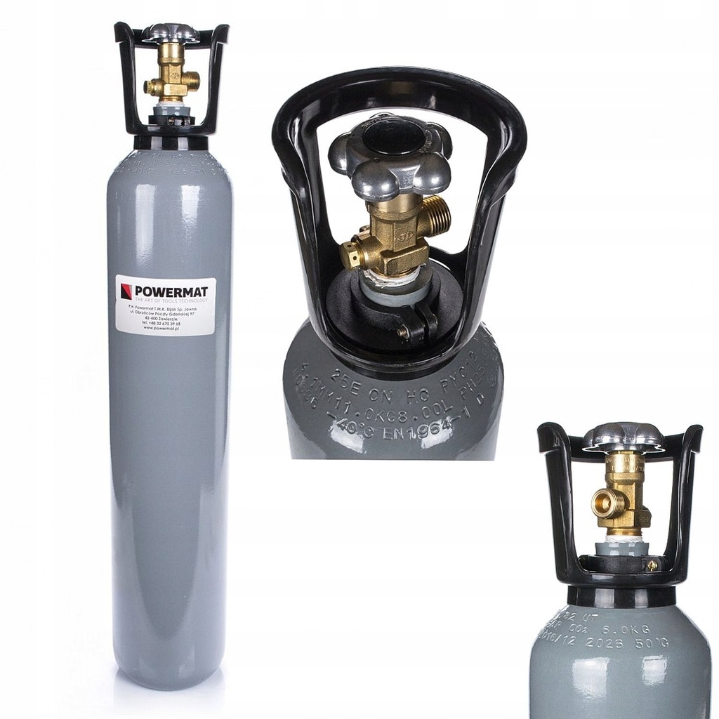 PEŁNA Butla CO2 Dwutlenek Węgla 8L 6kg NOWA Butle - 6785057970 - oficjalne archiwum Allegro