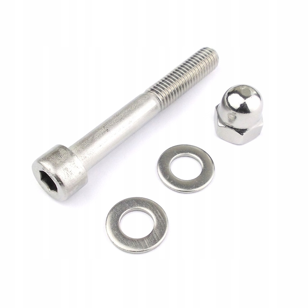 Śruby M8x60 nierdzewne imbus 10szt nakrętki - 10499259551 - oficjalne ...