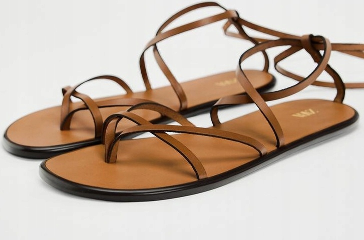 Buty damskie sandały klapki ZARA 42 - 17018163706 - oficjalne archiwum Allegro