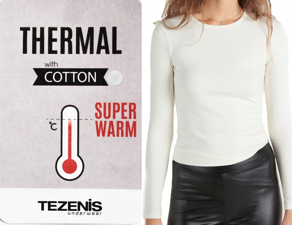 TEZENIS TOP THERMAL SUPER WARM ECRU M - 13160937116 - oficjalne ...