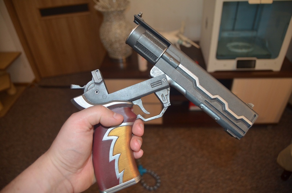 Cyberpunk revolver Cosplay z 3D + malowany - 9359624119 - oficjalne ...