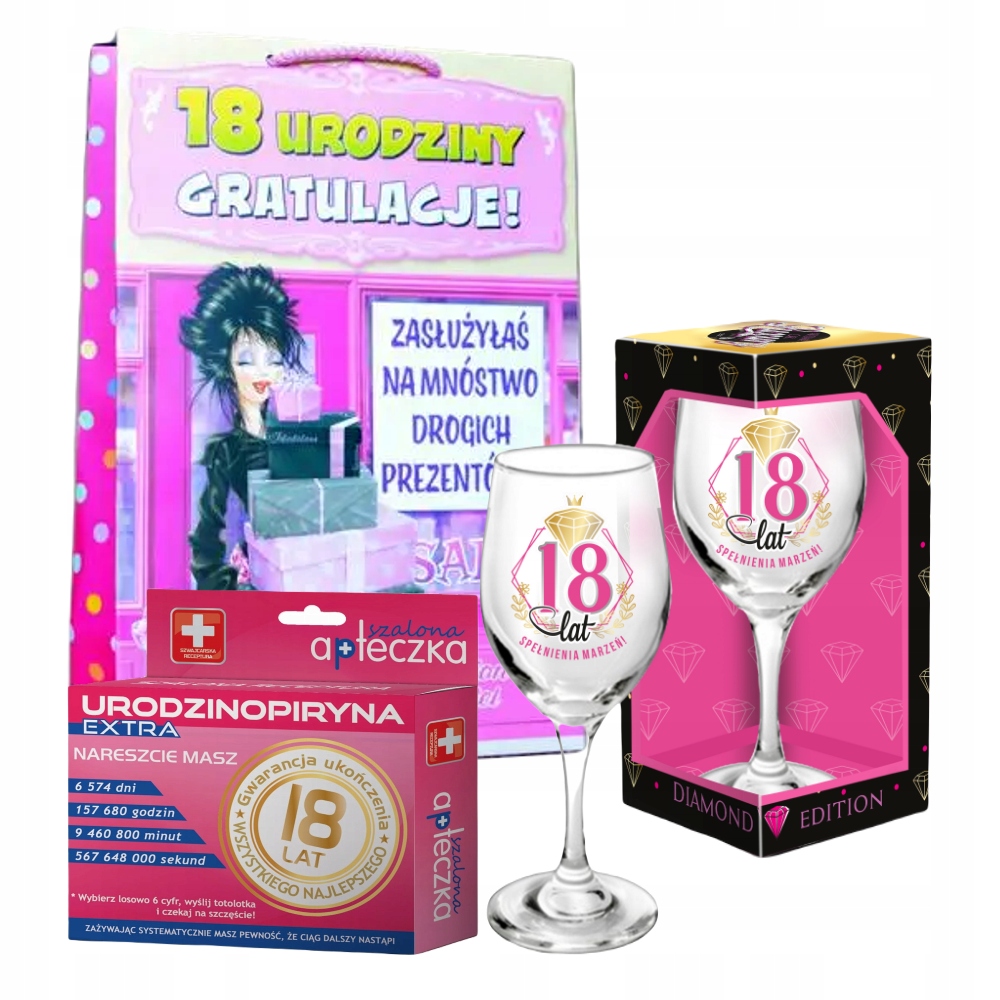 Śmieszny Prezent Na 18 Dla Dziewczyny Zestaw Prezentowy - 13951877983 - oficjalne archiwum Allegro