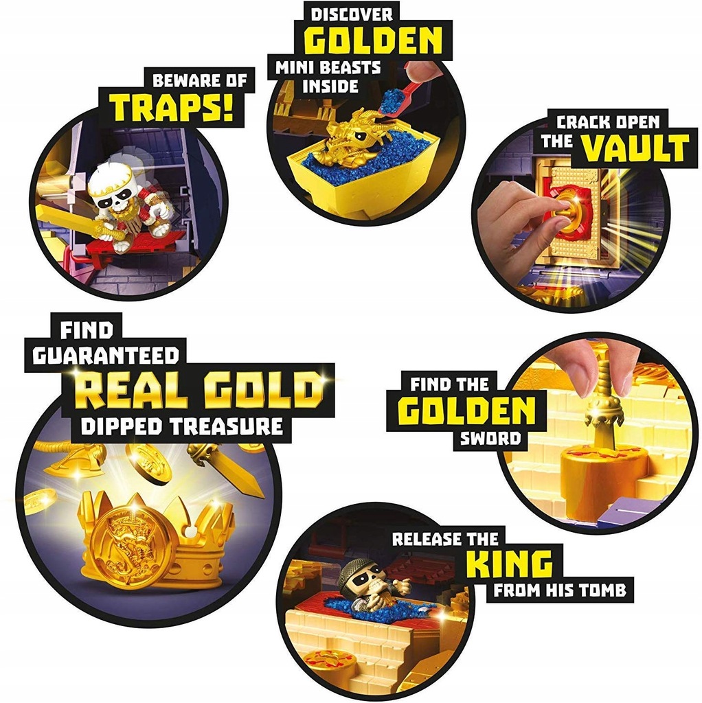 TREASURE X KINGS GOLD GROBOWIEC ZŁOTY SKARB ZESTAW - 10559366765 ...