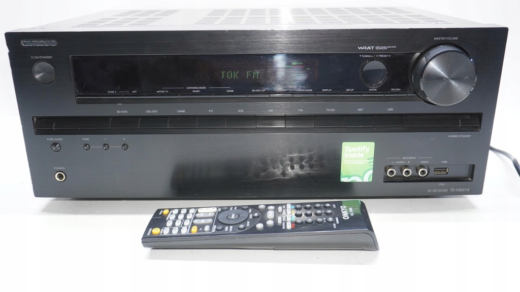 Amplituner 5.1 Onkyo TX-NR414 NOWY UKŁAD DSP BEZ WADY GWARANCJA - 15044932075 - oficjalne ...