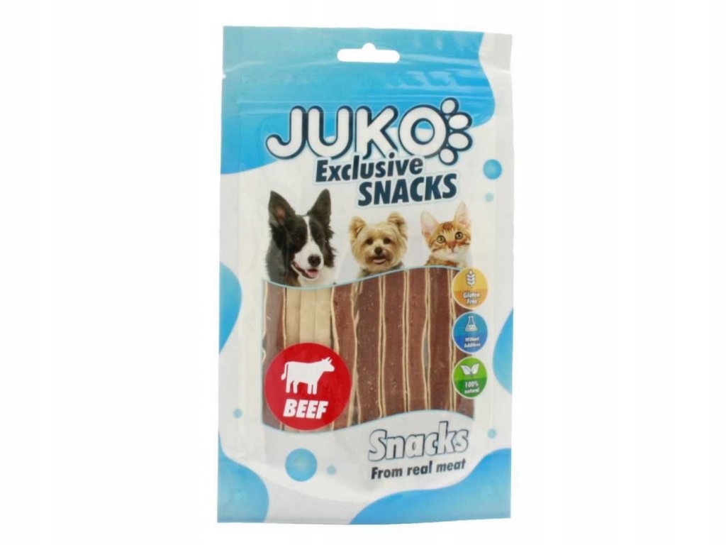 JUKO Exclusive snacks Beef+Cod dla psa i kota 70g - 8670967651 ...