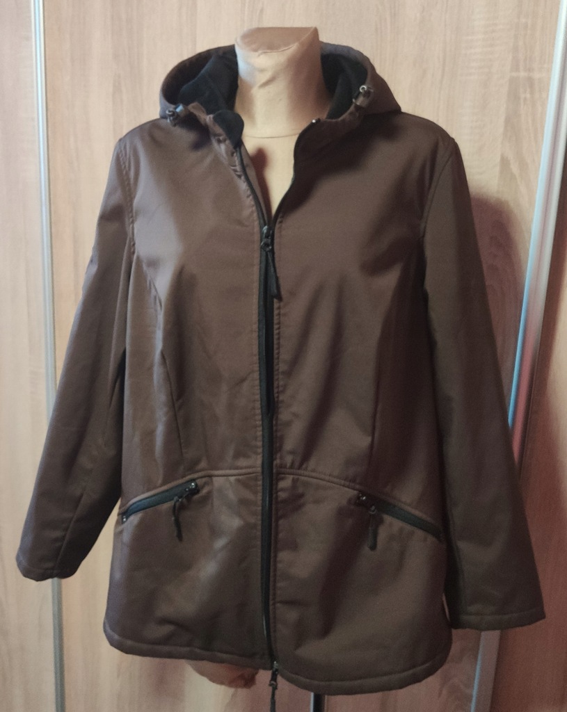 Bonprix Czekoladowa kurtka softshell 48/50 - 13840553996 - oficjalne archiwum Allegro