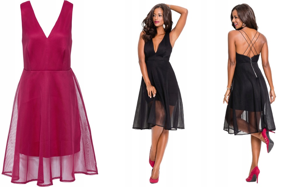 BONPRIX Sukienka czerwona r. 38 BODYFLIRT boutique - 12970668819 ...