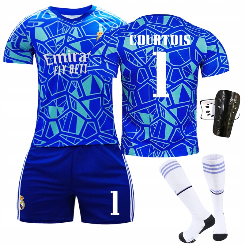 Special Real Madrid CF COURTOIS NR1 Football Kit - 13564396606 ...