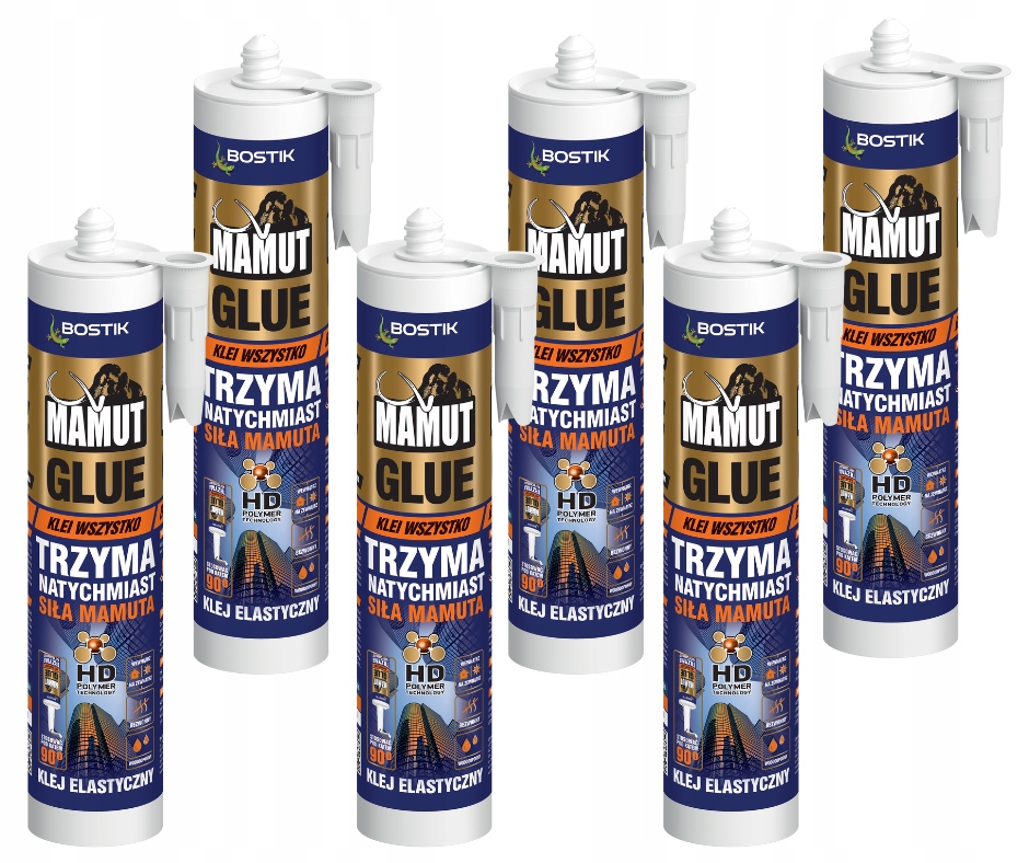 Klej uniwersalny MAMUT Glue 290 ml zestaw 6szt - 11929882073 ...