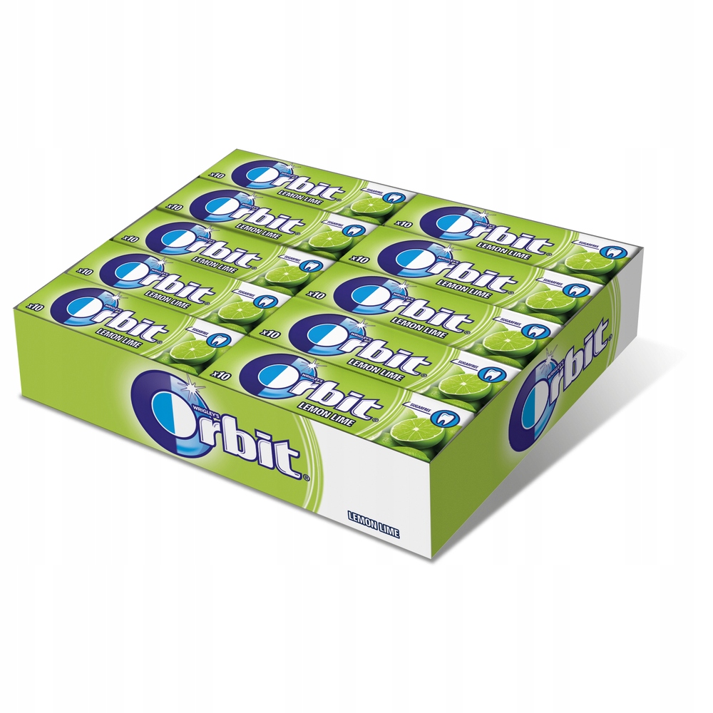Guma ORBIT LEMON LIME draże 30szt x 10 drażetek - 13251836954 ...
