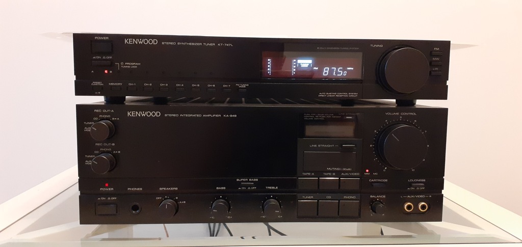 Wzmacniacz Kenwood KA-949 + Tuner KT-747 Stereo - 12139459859 ...