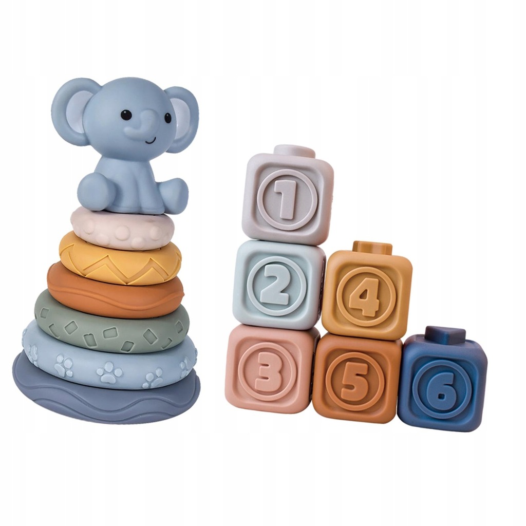 Stacking and Nesting Baby Toy Kids Sensory Toy Intelligence Play Style ...