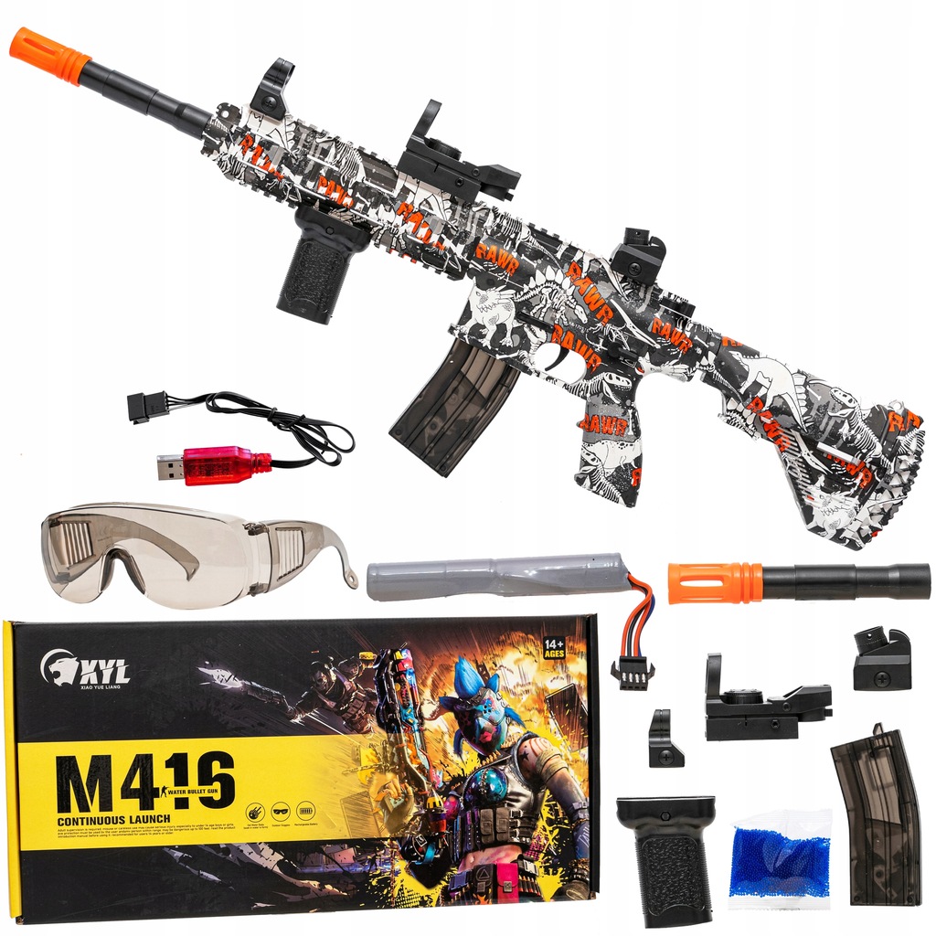 KARABIN M4 PISTOLET AUTOMAT NA KULKI ŻELOWE CSGO - 13899530241 - oficjalne archiwum Allegro