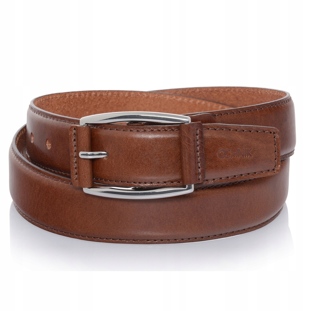 OCHNIK Skórzany pasek męski PASMS-0126-89-110(Z19) - 8725839144 ...