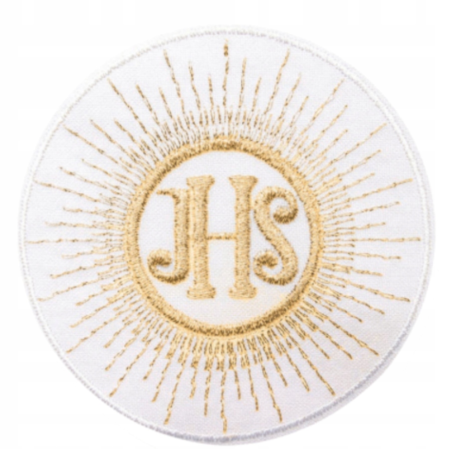 Aplikacja IHS haft hostia biała emblemat KOMUNIA - 13143705321 ...
