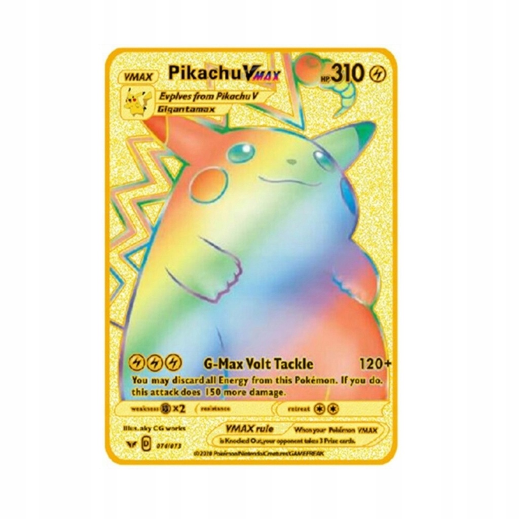 ZŁOTA KARTA POKEMON Charizard Pikachu METALOWA - 13430378441 - oficjalne archiwum Allegro