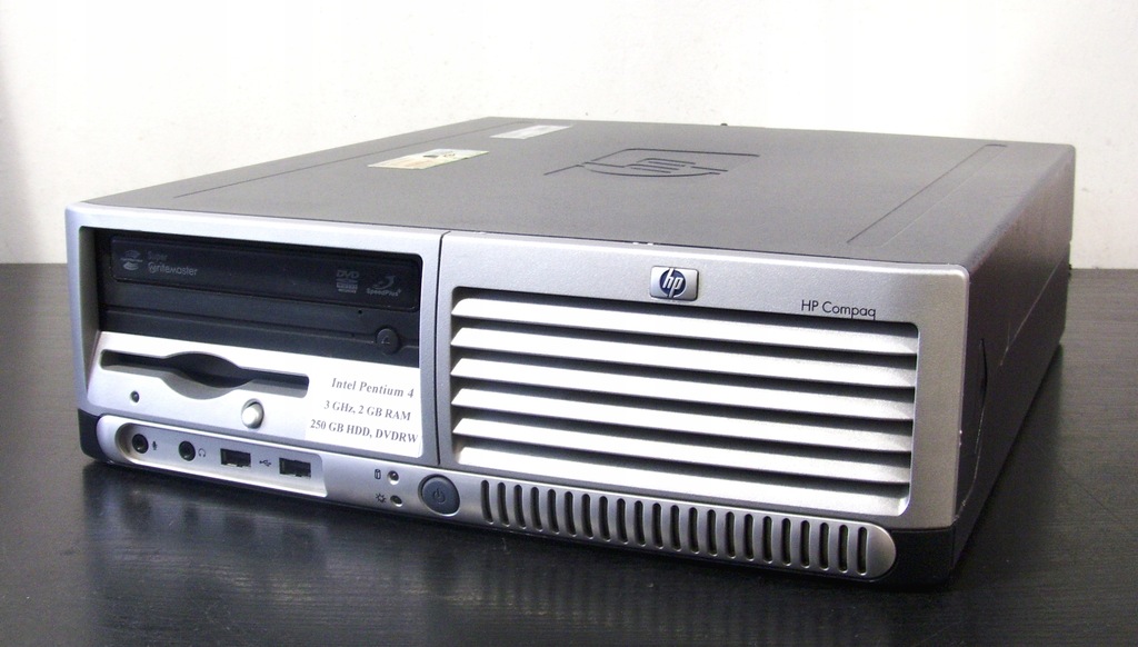 HP DC7100 SFF Pentium 4 3GHz 2GB 250GB DVDRW COM RS232 LPT Windows XP ...