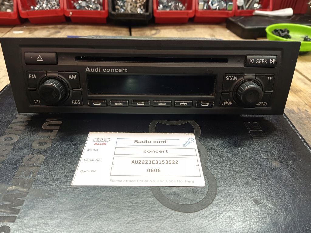 Radio Audi Concert CD Audi A3 8P 8P0 + Kod - 11731202492 - oficjalne archiwum Allegro