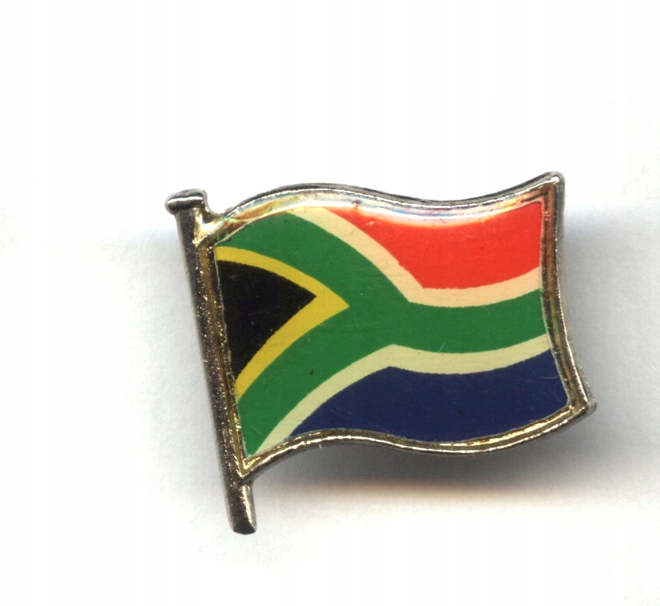 FLAGI PAŃSTW odznaka flaga RPA Południowa Afryka - 9204466100 ...