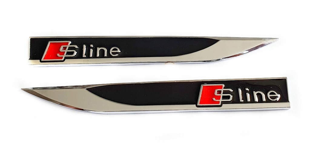 AUDI S-LINE LOGO EMBLEMAT ZNACZEK NA BŁOTNIK PRÓG - 11691093367 ...