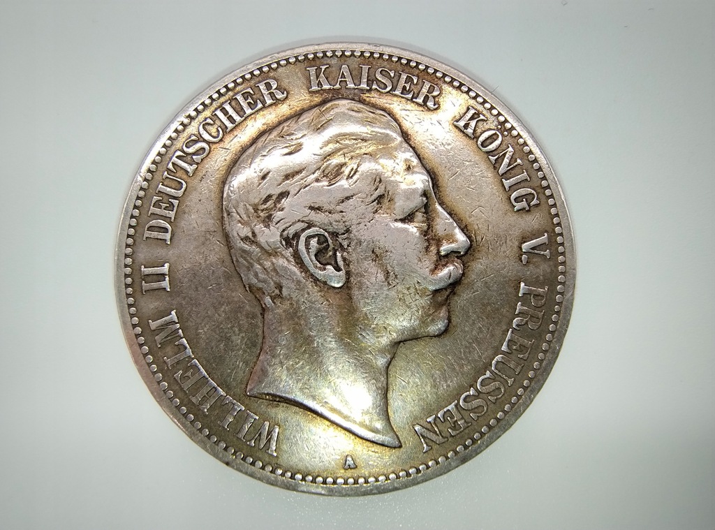 5 marek - Wilhelm II Niemcy 1898r. (S15) - 13126532041 - oficjalne archiwum Allegro