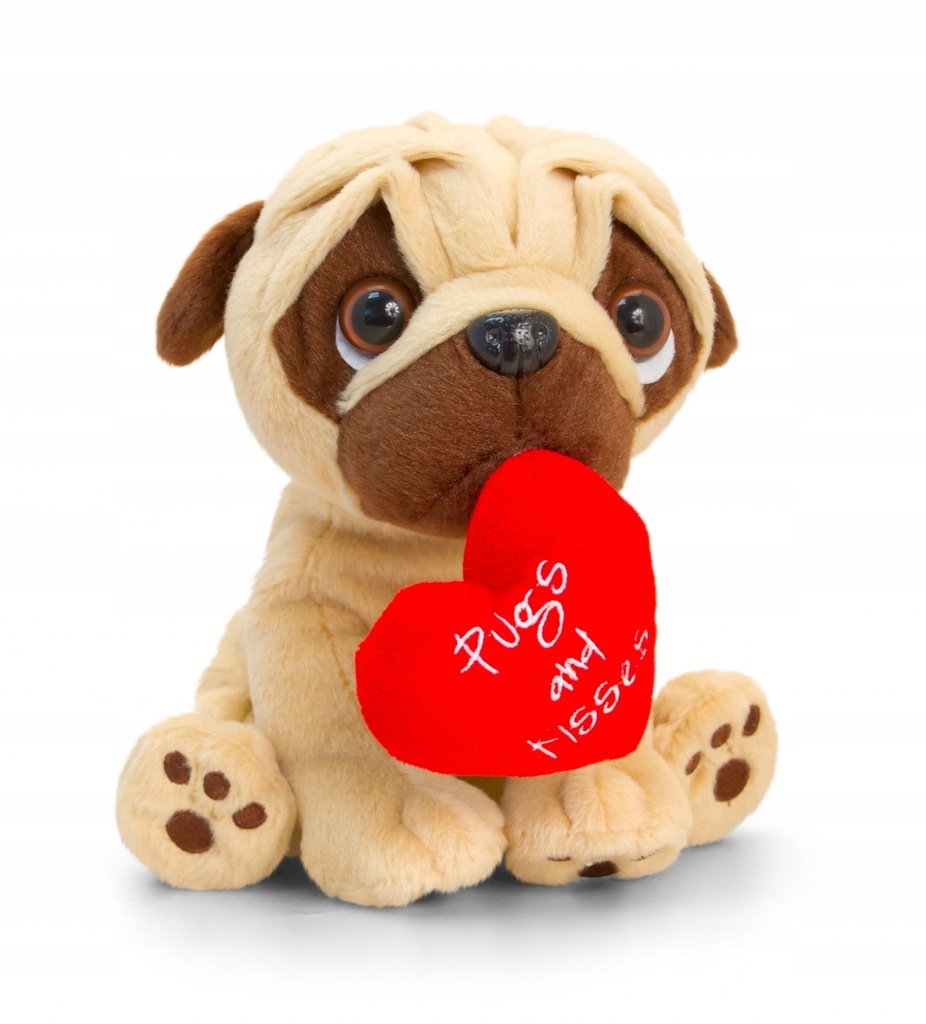 Maskotka Pluszak PIES PIESEK MOPS walentynki 14cm - 7802141732 ... Maskotka Pluszak PIES PIESEK MOPS walentynki 14cm - 7802141732 ...