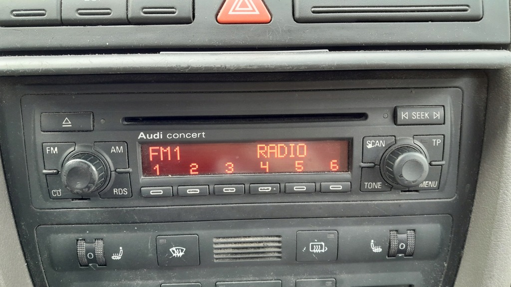 RADIO CD CONCERT + KOD AUDI A6 C5 LIFT 4B0035186Q - 13508288832 - oficjalne archiwum Allegro