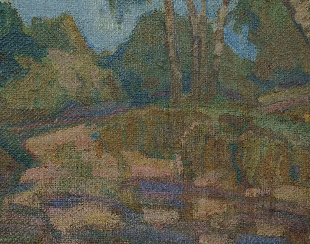 PEJZAŻ 1918 KNUD JESPERSEN 1879-1954 STARY OBRAZ - 12853384344 ...