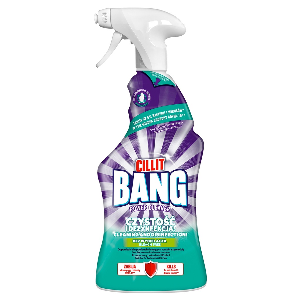 Cillit Bang Spray czystość i dezynfekcja 750 ml - 12737104372 ...