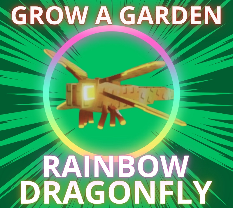 Rainbow Dragonfly | Pet | Grow A Garden | GaG | Roblox - 17740054416 - oficjalne archiwum Allegro