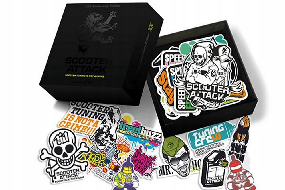 Naklejki Sticker Bomb Scooter-Attack 127 naklejek - 11874127017 ...