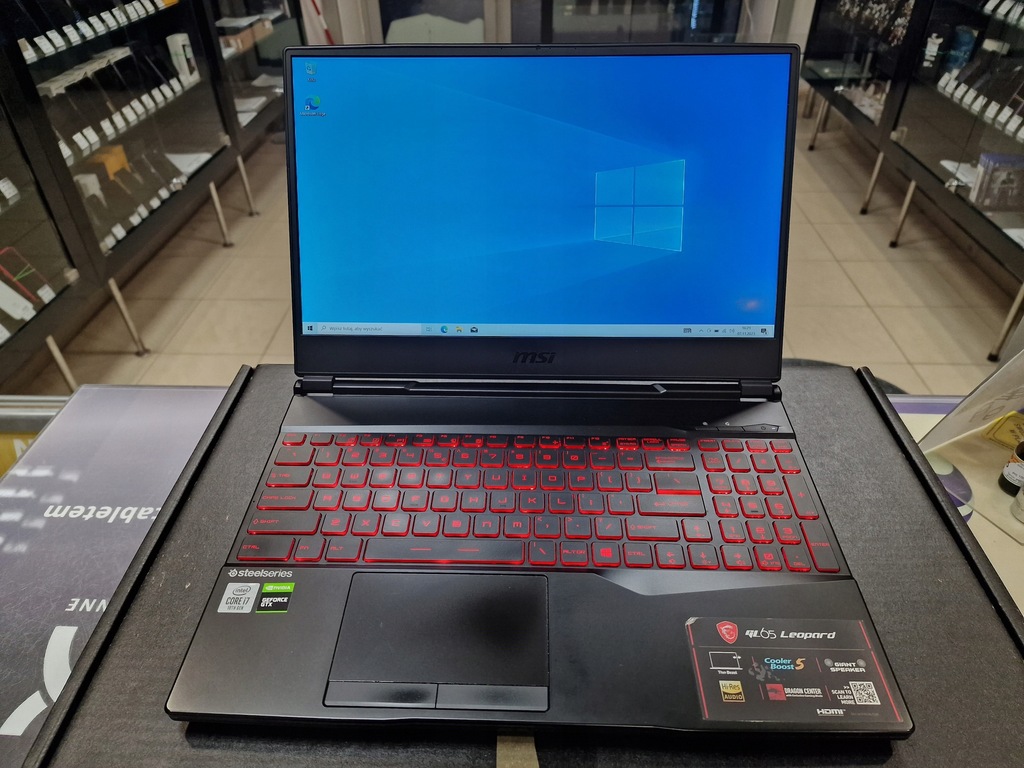 MSI GL65 Leopard/ i7-10750H/ 32GB/ 1TB SSD/ GTX 1650 4GB/ W10/ 15.6 ...