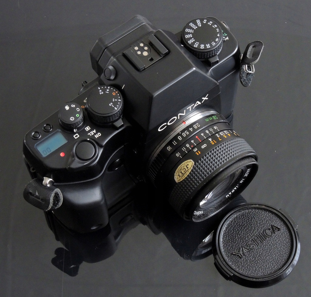 CONTAX RX + Yashica ML 28mm 1:2.8 Stan idealny - 14521247374 ...