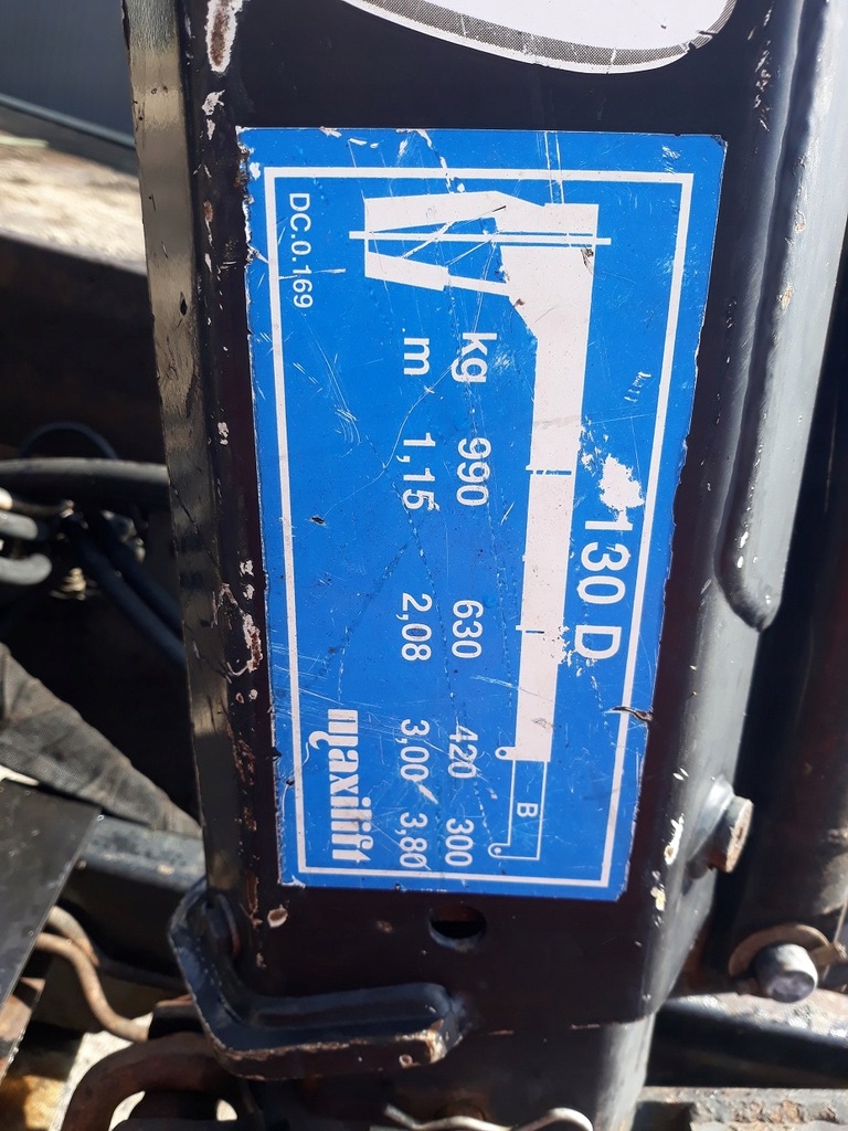 HDS żuraw 12V MAXILIFT 130 nie HIAB HMF palfinger - 8406086951 ...