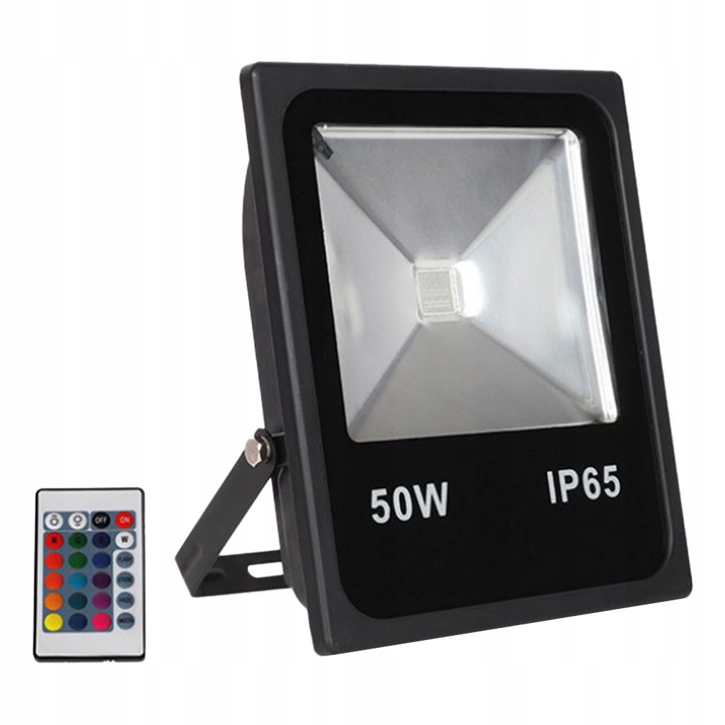 LED RGB Flood Light 50W Outdoor Color Changing Lights Remote Control ...