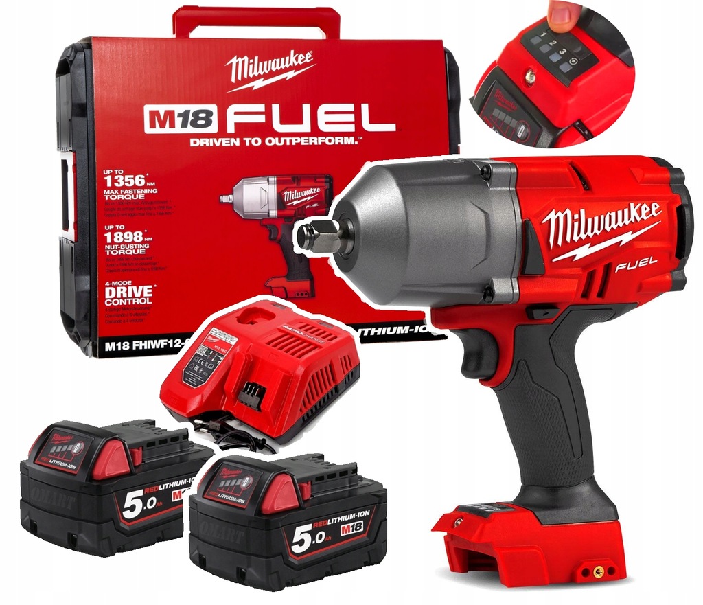 MILWAUKEE M18 FHIWF12-502X Klucz Udarowy 1898Nm - 13198354109 - oficjalne archiwum Allegro