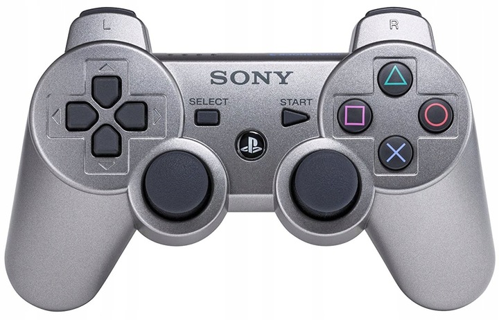 100% ORYGINALNY SONY PAD PS3 DUALSHOCK 3 SREBRNY - 13328974213 ...