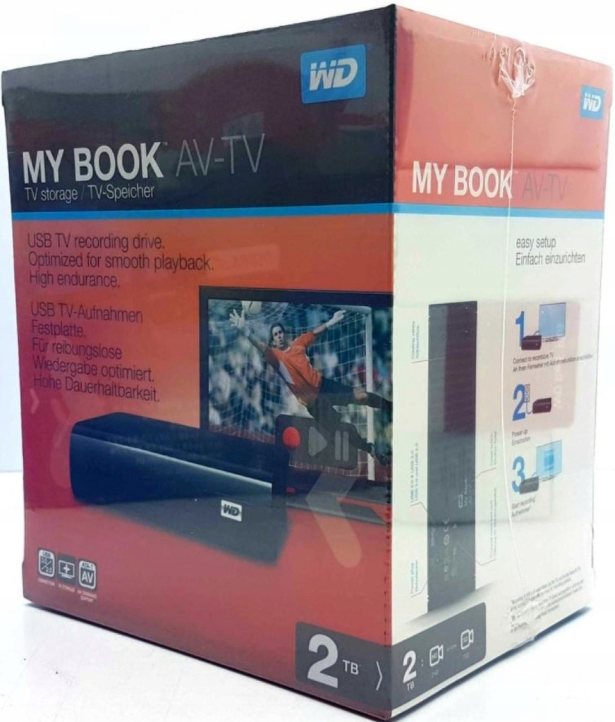 Zewnętrzny Magazyn Danych WD MY BOOK AV-TV 2TB - 11989214346 - oficjalne archiwum Allegro