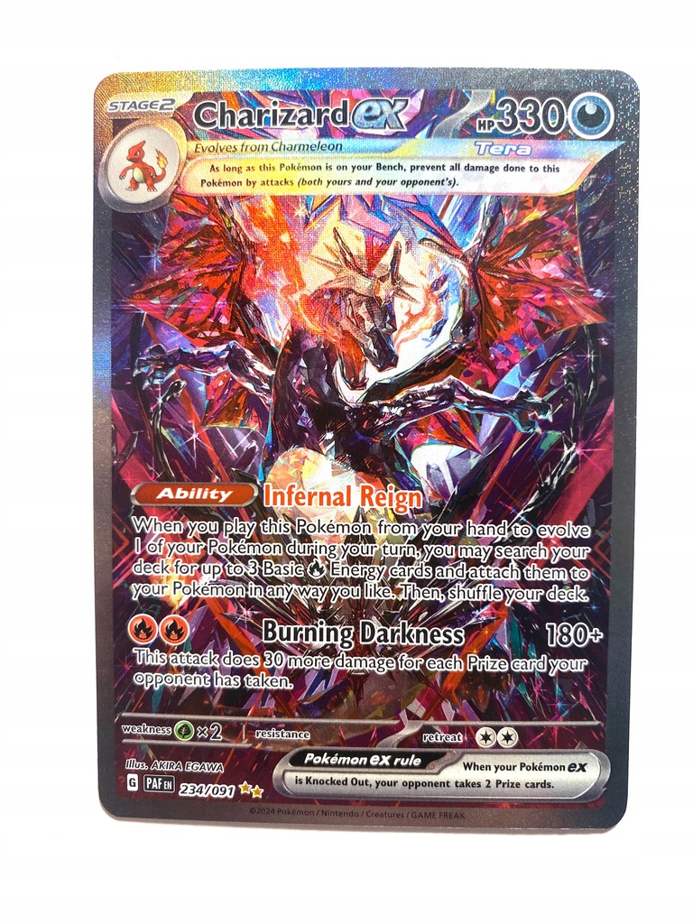 Pokemon Paldean Fates Special Illustration Rare 234/091 Charizard EX ...