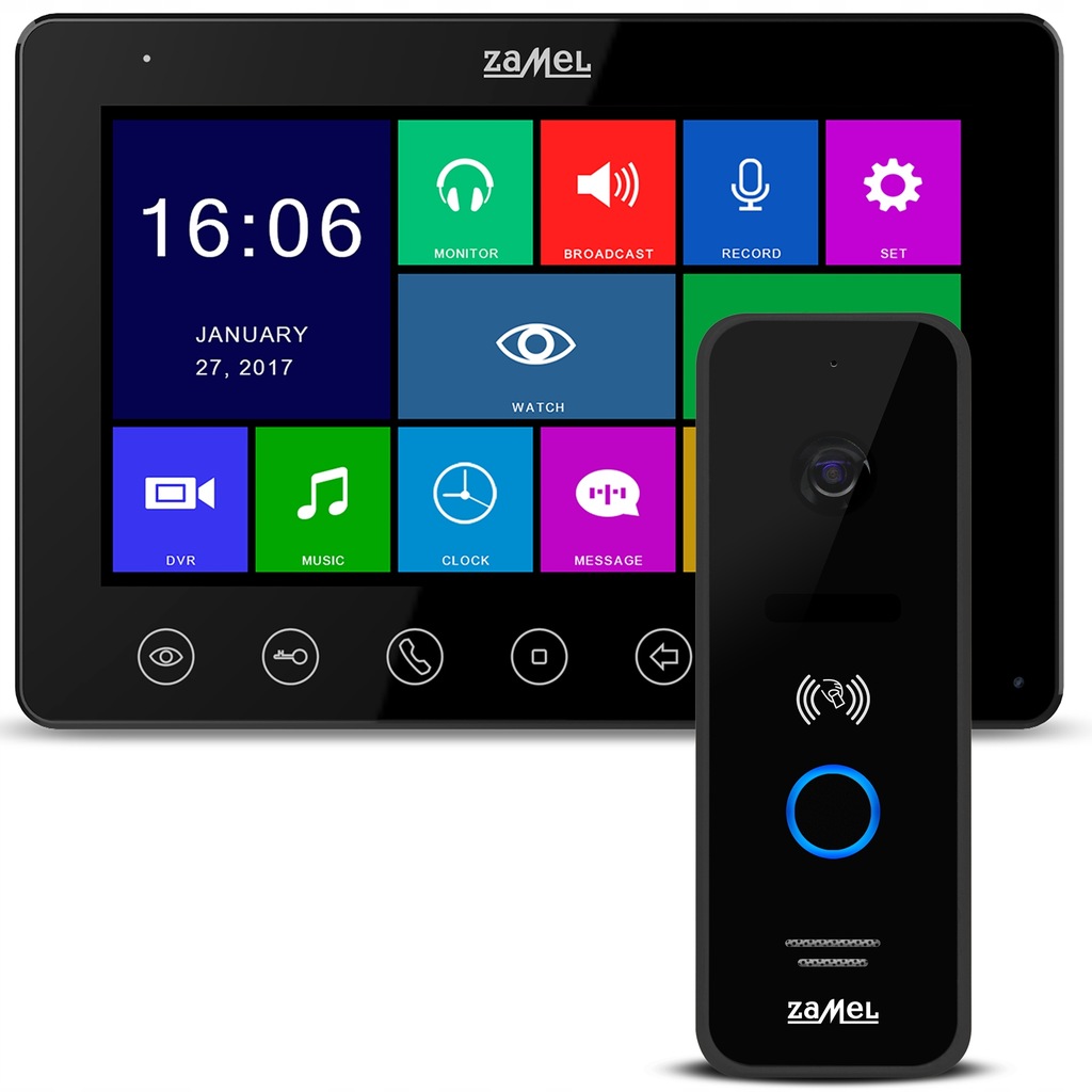 Wideodomofon Entra Zamel VP-807B VO-811IDB brama - 12551522608 ...