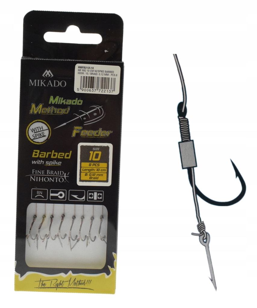 GOTOWE PRZYPONY METHOD FEEDER MIKADO Z IGŁĄ NR.10 - 8903681569 - oficjalne archiwum Allegro