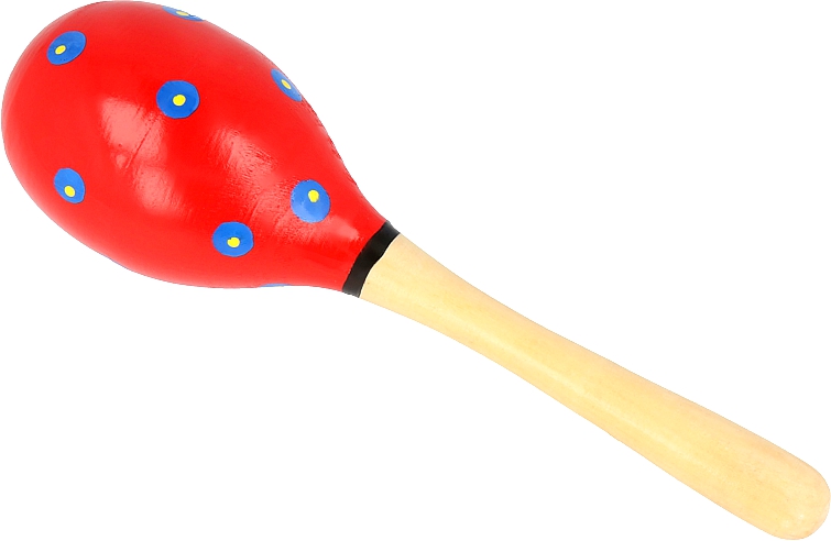 DUŻE MARAKASY DREWNIANE GRZECHOTKA INSTRUMENT KOL. - 8544571538 ...