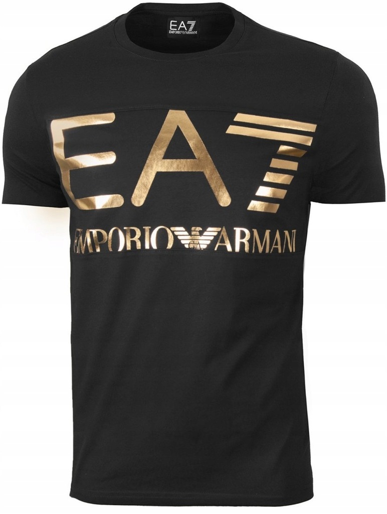 KOSZULKA MĘSKA CZARNA EMPORIO ARMANI EA7 T-SHIRT - 13954130076 - oficjalne archiwum Allegro