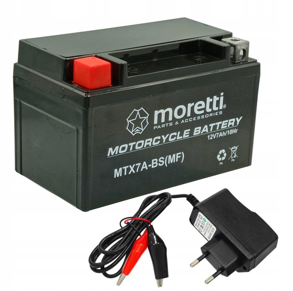 AKUMULATOR ŻELOWY 12V 7Ah DO SKUTERA + ŁADOWARKA - 12623656584 ...
