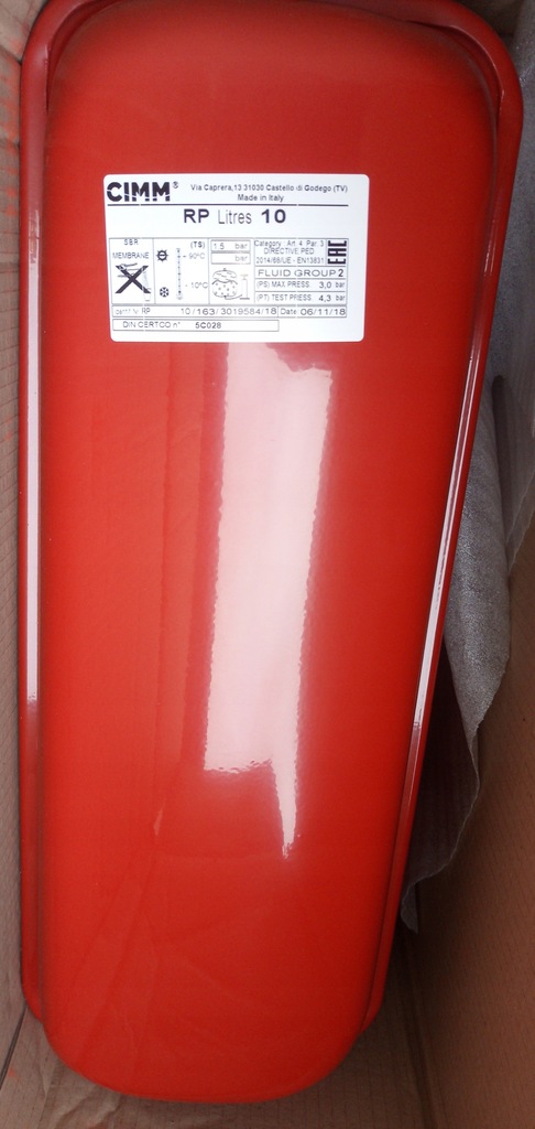 Naczynie przeponowe Cimm RP200/10 - 12557005081 - oficjalne archiwum Allegro