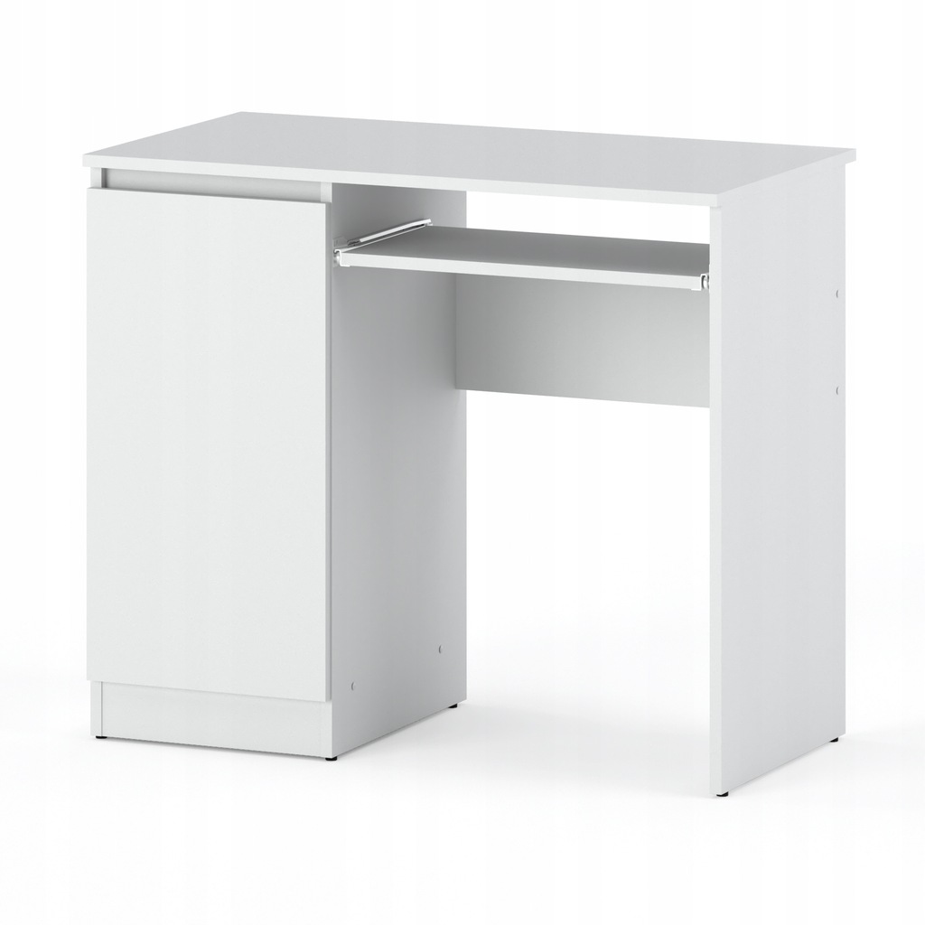 MALE BIURKO KOMPUTEROWE 90CM STOLIK LAPTOP BIALE - 12902269744 ...