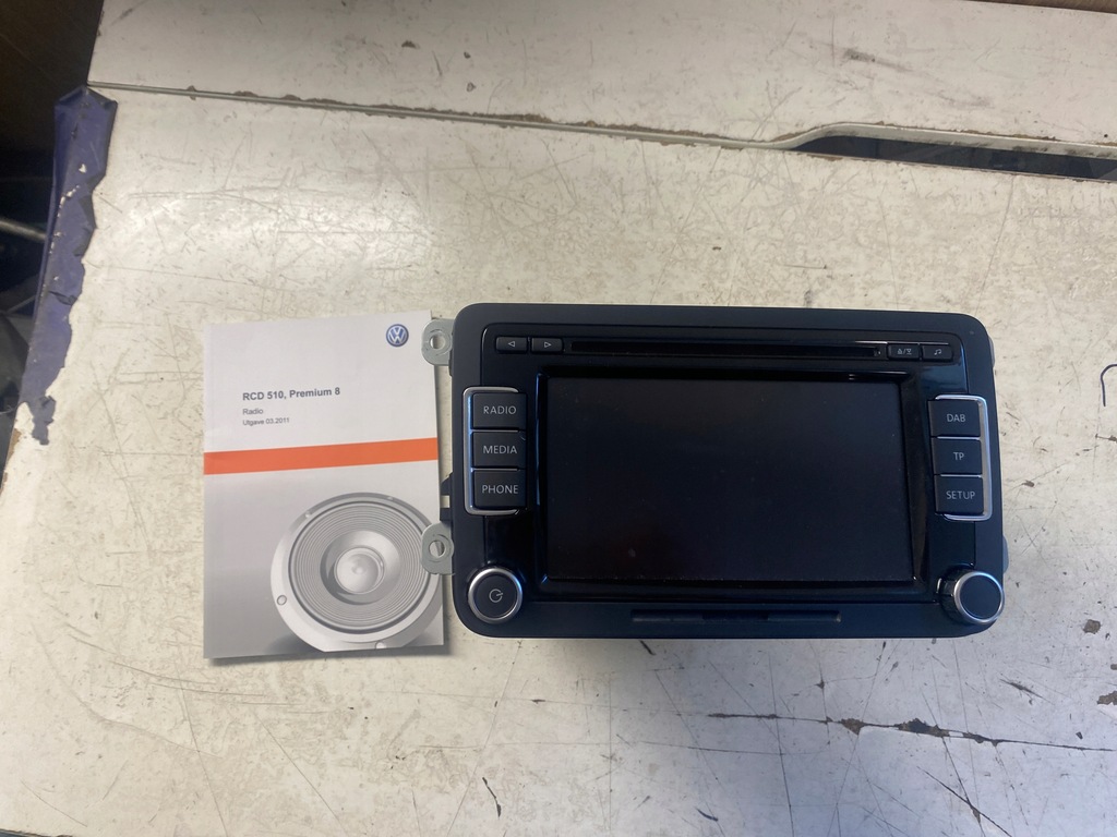 VW GOLF VI RADIO CD RCD 510 3C8035195G - 13680148190 - oficjalne archiwum Allegro