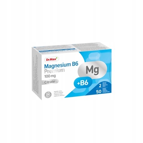 Dr. Max Magnesium B6 Premium 50 tabletek - 12944506922 - oficjalne archiwum Allegro
